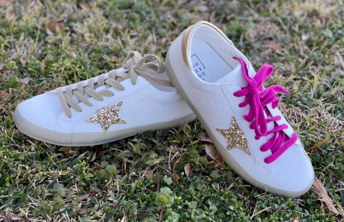 Shu Shop White Glitter Star Shoe – Cowboy Crossroads